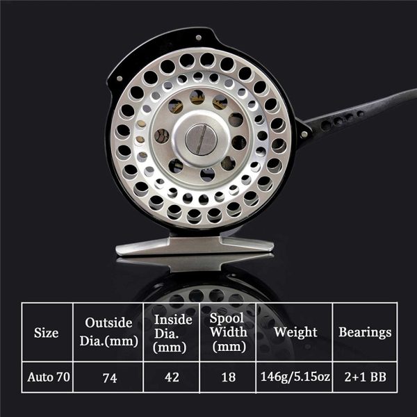 Semi Automatic Fly Fishing Reel - Model RSA 7 - FlyFinz